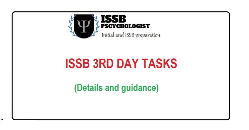 Topic 3: ISSB tests on 3rd Day, Step by step guide